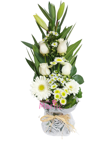 Malla Floral Blanca – Floreria Marite