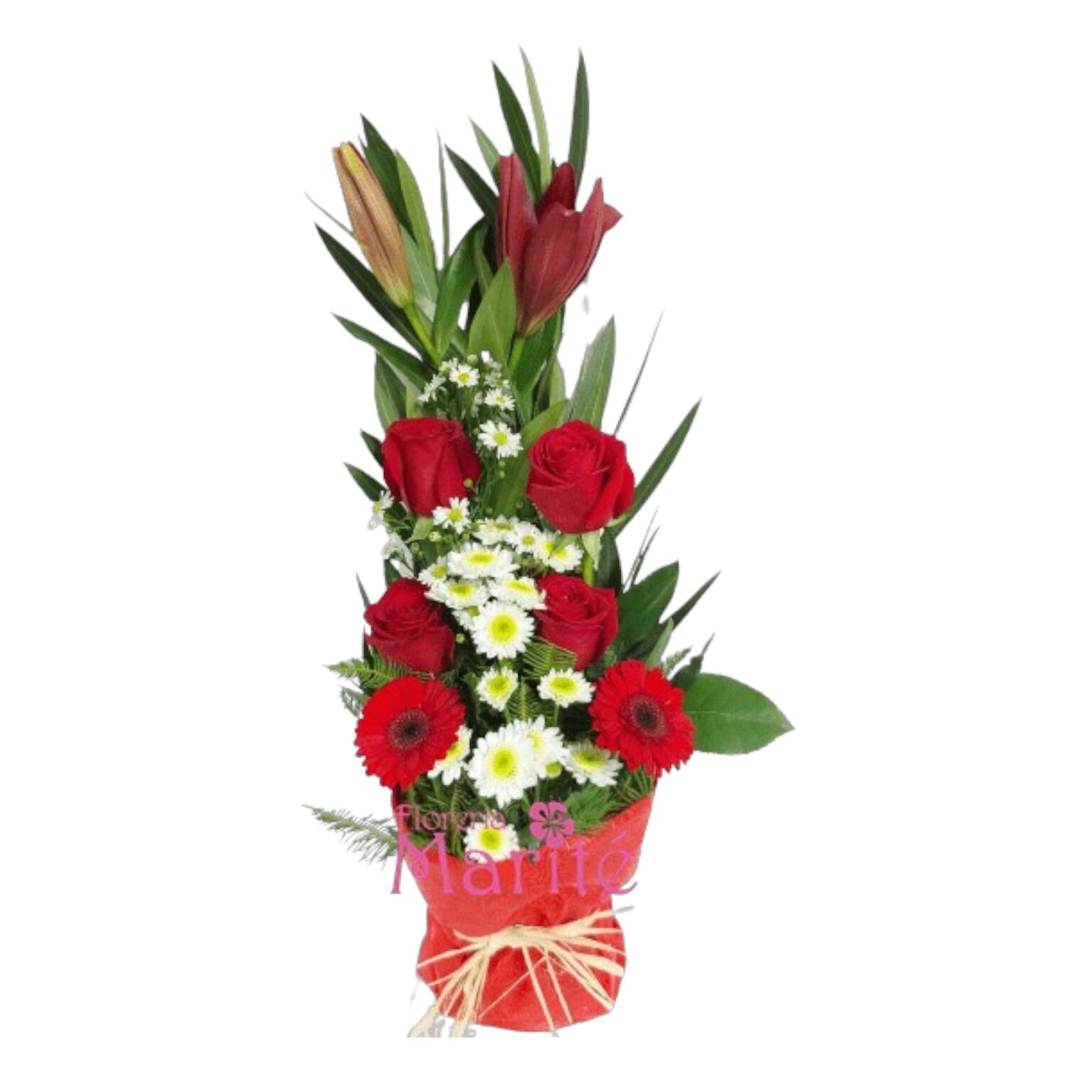 Malla Floral Roja – Floreria Marite